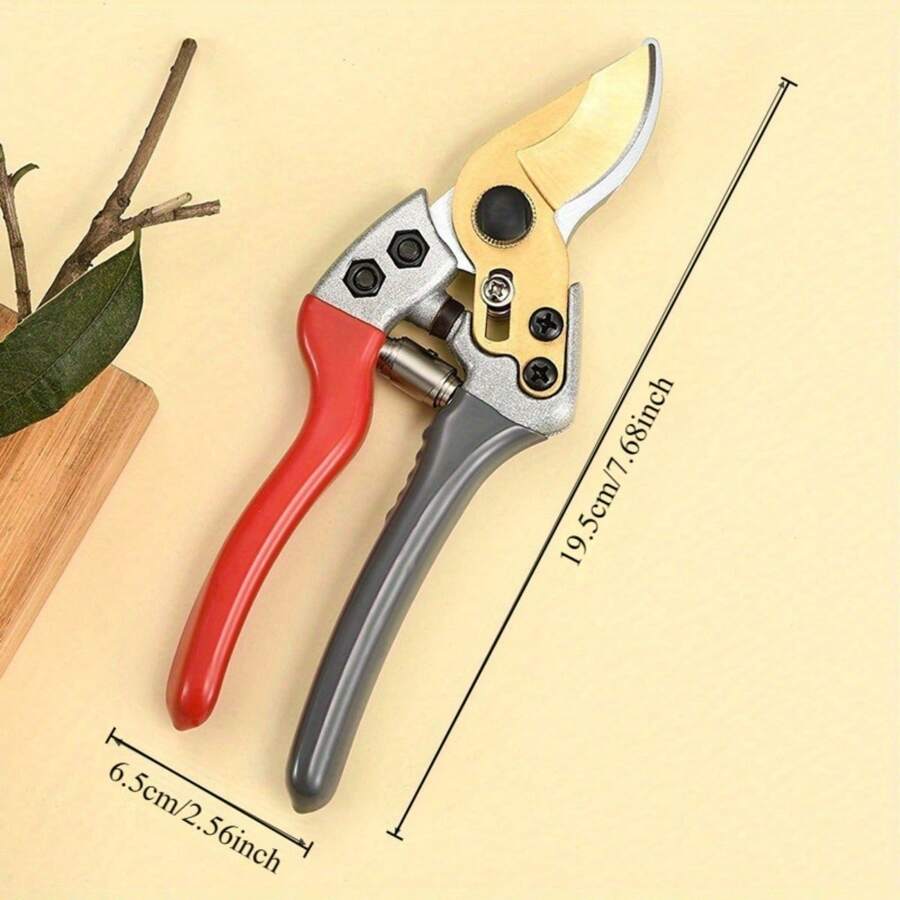 8-Inch Pruning Shears, Premium Bypass Gardening Scissors Secateurs With ...