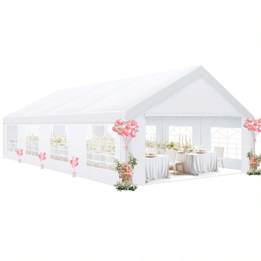 Carpa para fiestas COBIZI 20x30, carpa resistente con dosel, 6 paredes ...