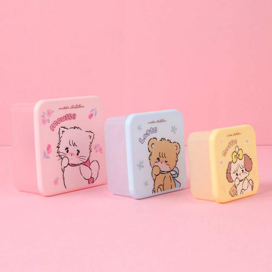 Miniso MIKKO 3-Piece Airtight Leakproof, Stackable Food Storage ...