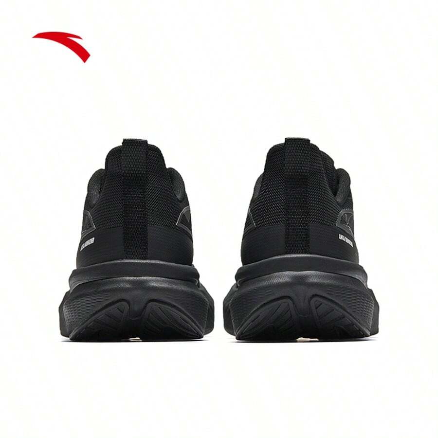 Anta 2025 Spring New Lightweight Shock Absorbing Black Running Shoes For Men, Non-Slip Sports ...