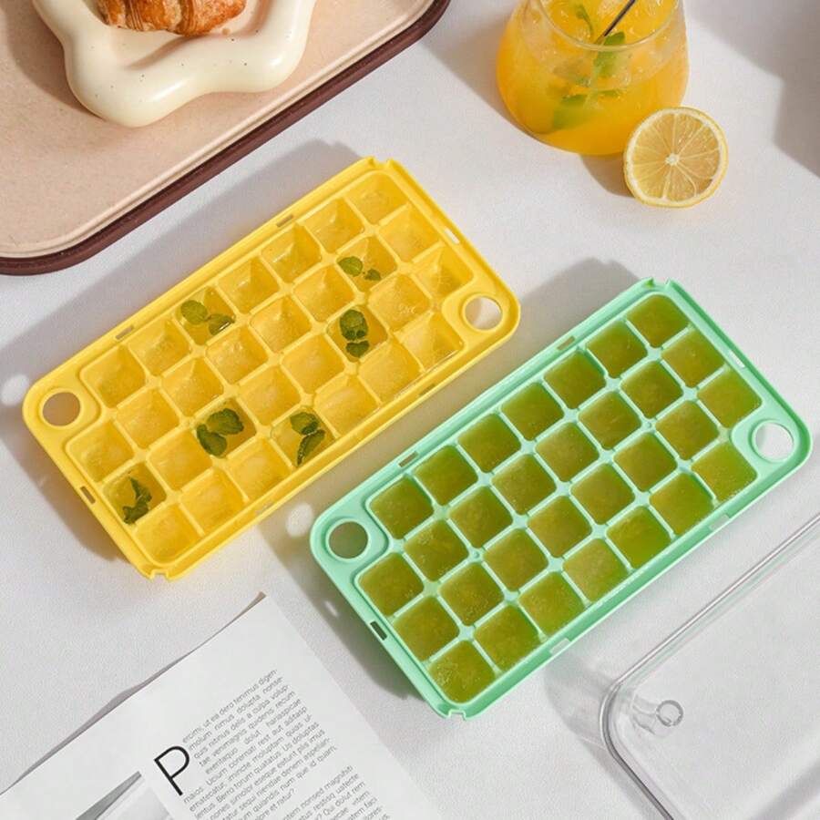 1pc/2pcs Large Capacity Ice Cube Tray, Pressure Ice Cube Maker Molds ...