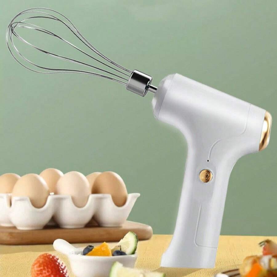 Handheld Electric Mixer, Wireless Egg Beater, Home Baking Cake Cream ...