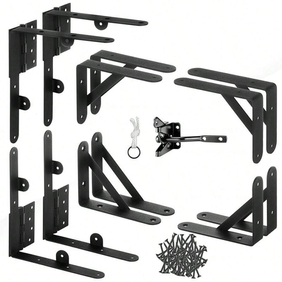 Anti Sag Gate Kit And Gate Latch - Gate Corner Bracket With Gate Hinges ...
