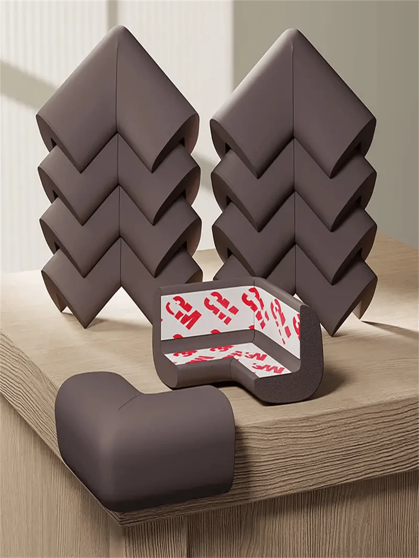 Gray Non-Phthalate Soft Corner Protector - 10 Pieces Children's Safety ...