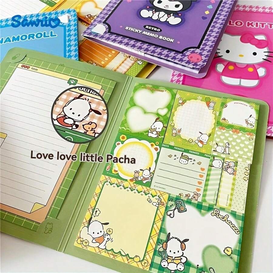Sanrio Sanrio Kuromi Self-Sticky Note Set - 11 Rectangular Memo Notes ...