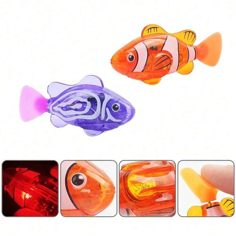 Electronic Pet Fish, Electric Toy Fish Sway In Water, With LED Light ...