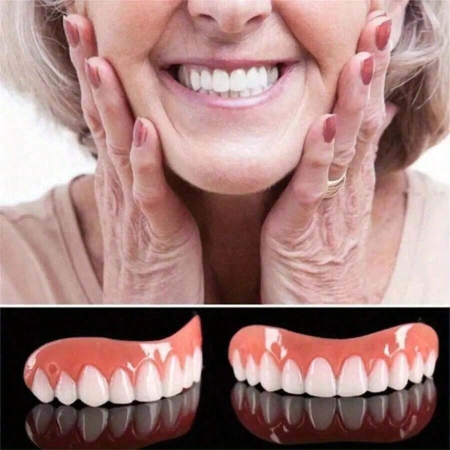 1pc New Upgrade Nonporous Upper And Lower Teeth Braces, Simulated ...