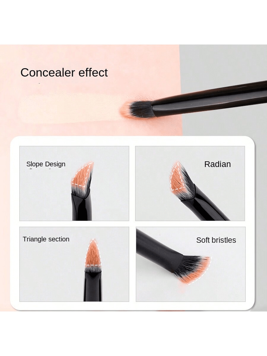 1 Pc Small Angled Concealer Makeup Brush Set, Including Concealer Brush ...