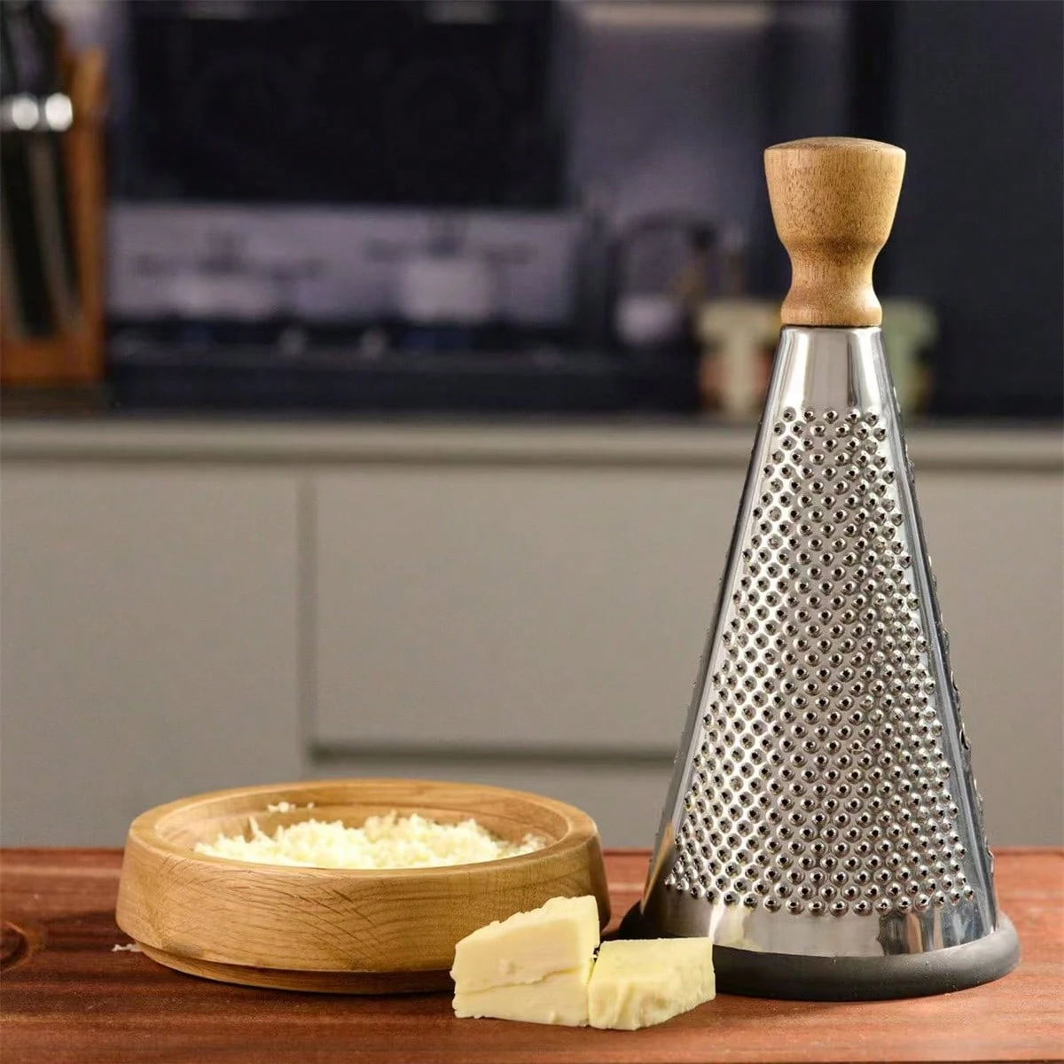 Cheese Grater Rotary Slicer, Disc-Shaped Manual Vegetable Shredder For ...