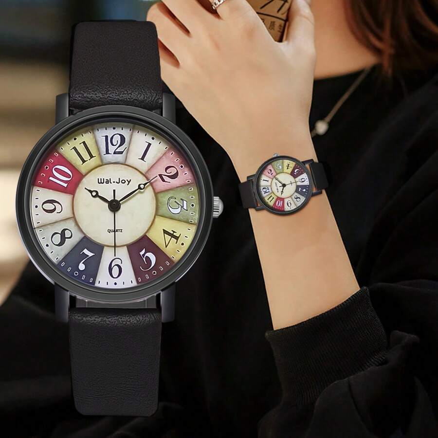 6pcs/Set Women's Watch Fashion Wristwatch For Women Watches Sets Clock ...