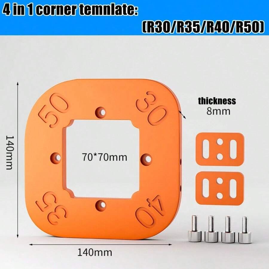 Woodworking Router Corner Radius Templates Jig R10 To R50 Routing ...
