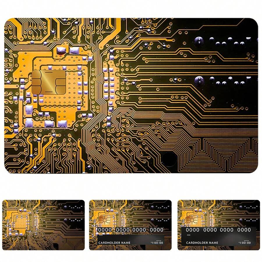 4pcs Shiny Credit Card Skins Made Of Ultra-Thin Vinyl, Designed For ...