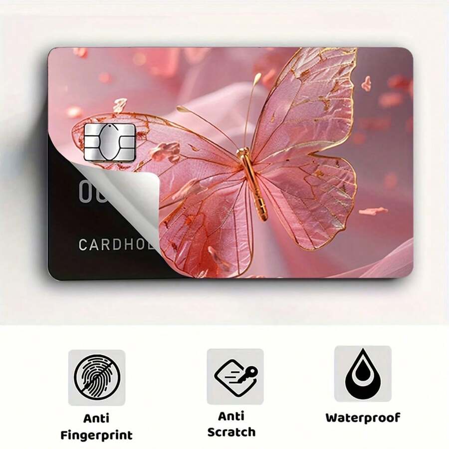 4pcs Vibrant Butterfly Credit & Debit Card Protectors - Durable ...