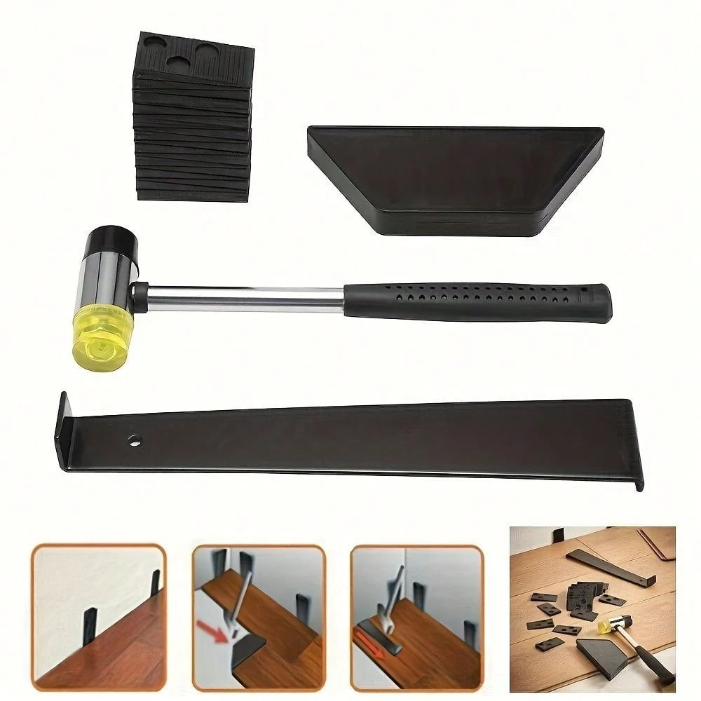Floor Installation Tool Kit, Includes Tapping Block, Rubber Mallet And ...