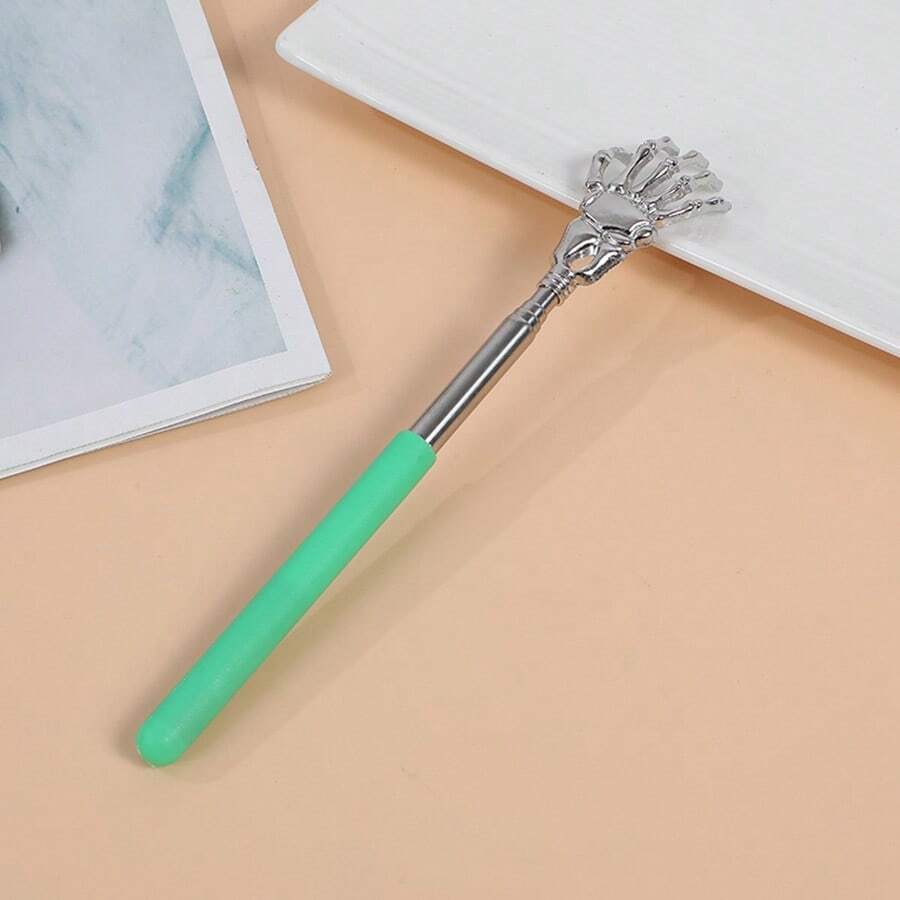 1 Pc Ghost Hand Retractable Stainless Steel Back Scratcher, 4-Section ...