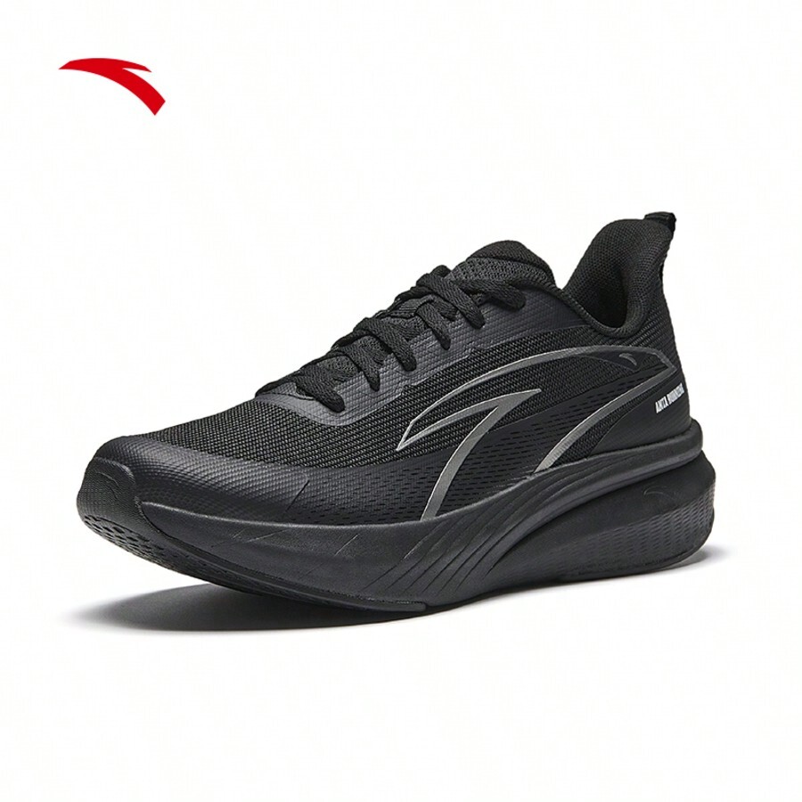 Anta 2025年春新作 軽量 衝撃吸収 黒 メンズランニングシューズ、滑りにくいスポーツシューズ | #SHEIN新生活応援セール