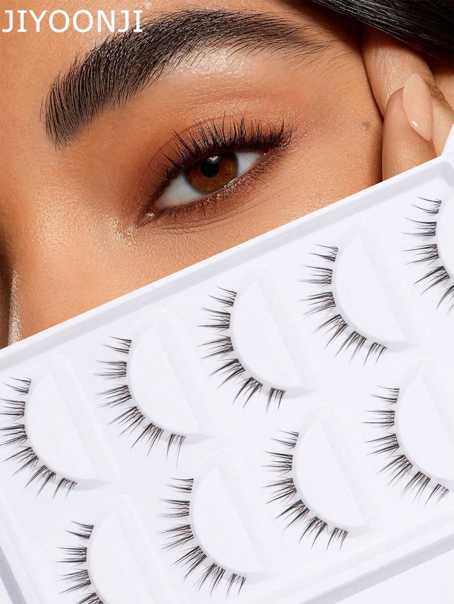 5Pairs 3D Natural Look Manga False Eyelashes Set DIY At Home6-11mm ...