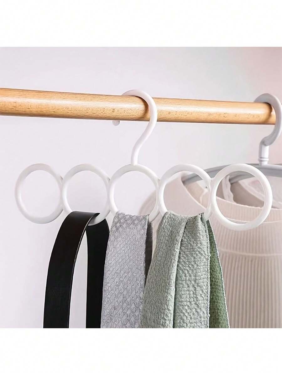 1/5pcs/10pcs 5-Hole Plastic Scarves, Tie Hangers, Anti Slip Underwear ...