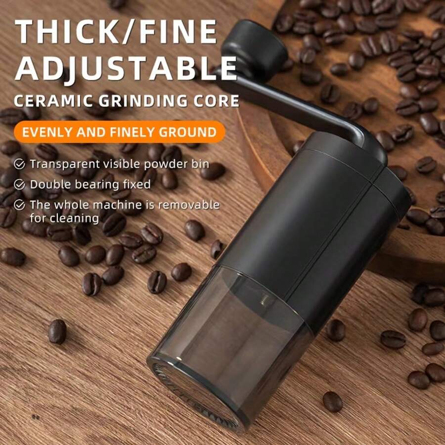 Bearing Adjustable Coffeebe Manual Coffee Grinder Ceramic Grinding Core ...