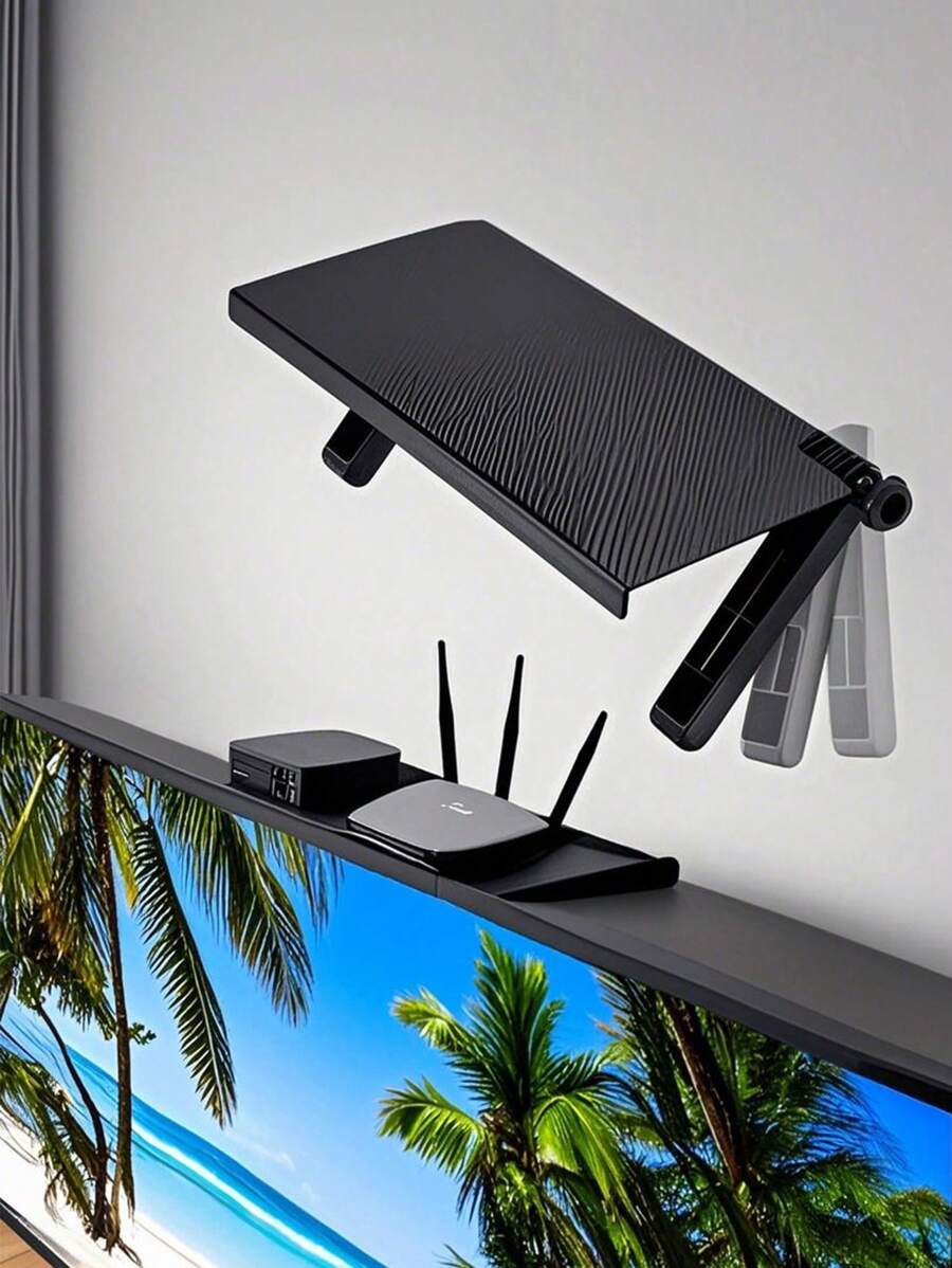 Screen Rack Above The TV, Used To Store Wireless Routers, Set-Top Boxes ...