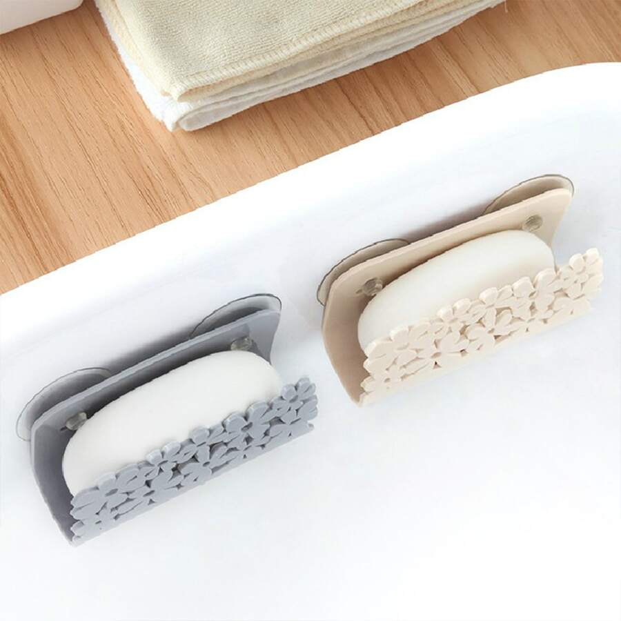 1pc No-Drill Invisible Wall-Mounted Drain Rack, Kitchen Sink Sponge ...