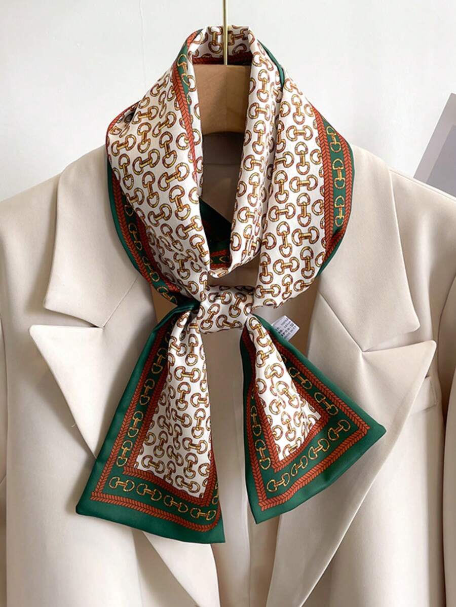 1pc Women Scarf Shawl Fashion Luxury Long Narrow Small Scarves Ladies ...