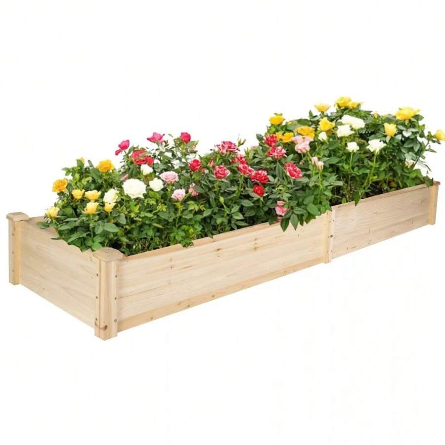 VILOBOS Elevated Garden Plant Bed Kit - Raised Planter Box For ...