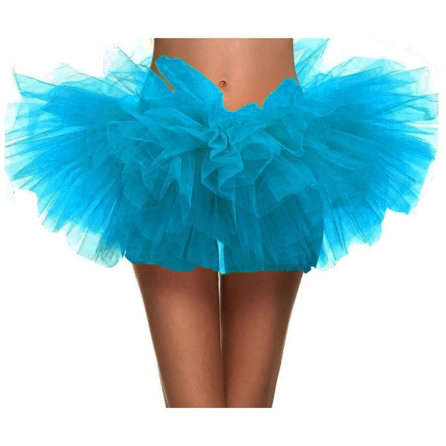 Tutu Skirts For Women Women's Classic Vintage 5-Layered Tulle 5k,10k Running Tutu Skirt White ...