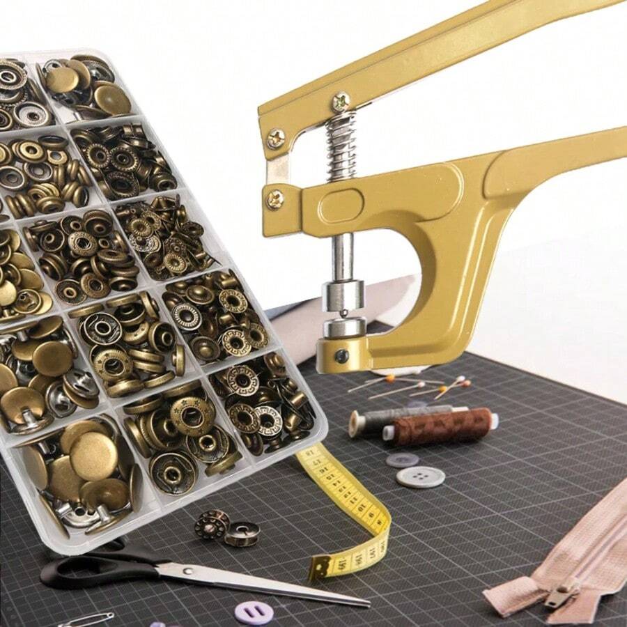 Metal Snap Fasteners Button Kits With Fastener Botones Installation ...