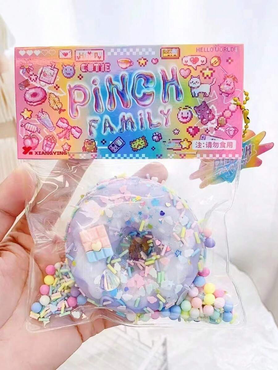 1pc Realistic High Definition Stress Relief Doughnut Squishy Toy, With ...