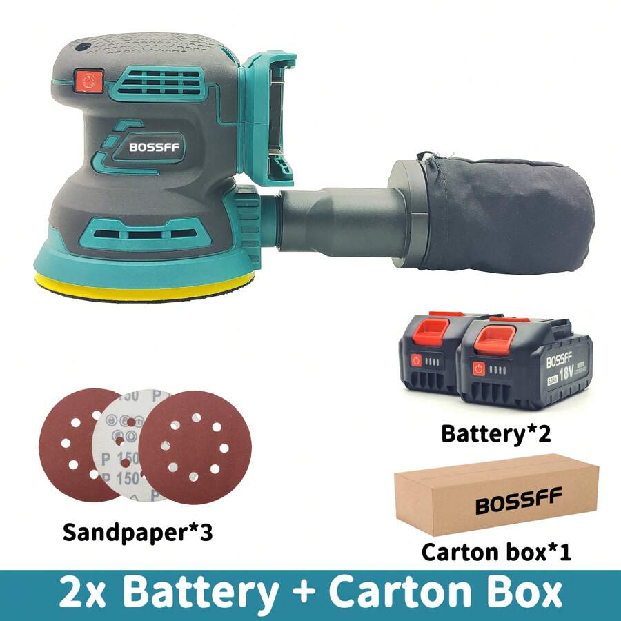 Cordless Orbital Sander, Rechargeable Brushless Electric Hand Sander ...