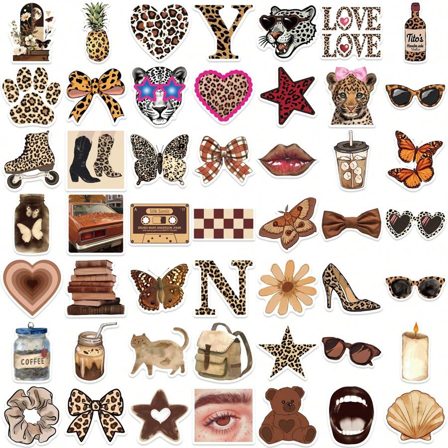 50PCS The It Girl Stickers Pack | Vinyl Aesthetics Stickers Scrapbook ...