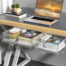 Invisible Storage Table Shelf Storage Box New Pull Out Storage Box ...