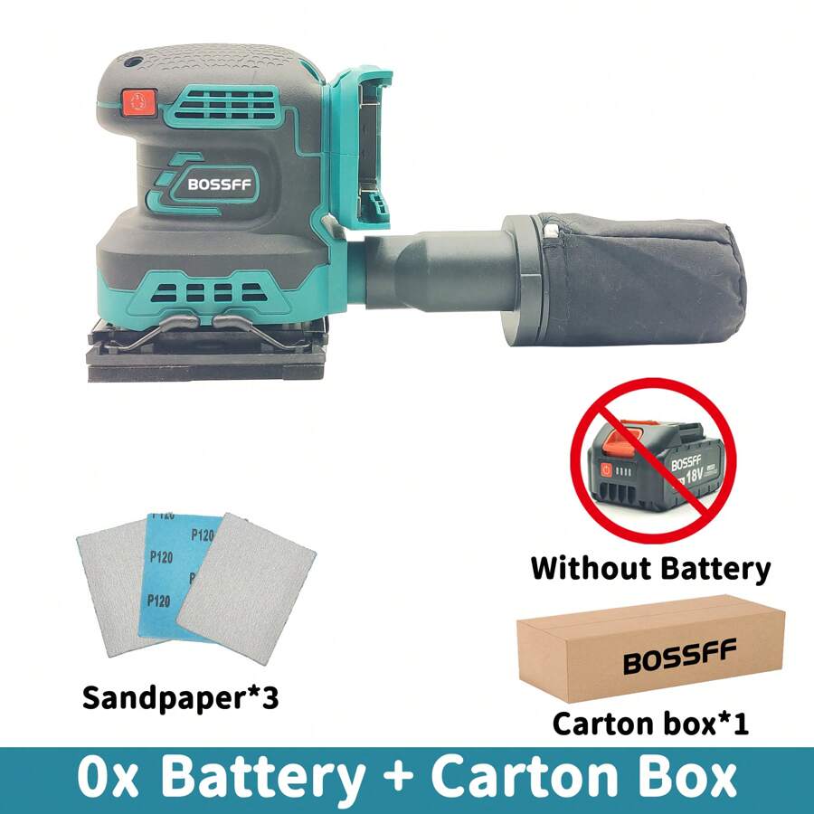 Cordless Orbital Sander, Rechargeable Brushless Electric Hand Sander ...