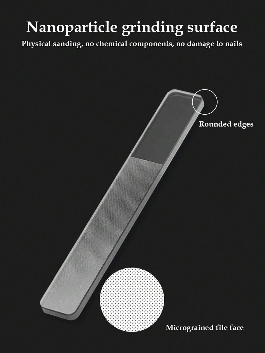 8 Pieces Nano Shiner Files Glass Natural Nail Files Crystal Nail Shiner ...