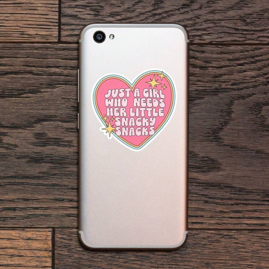 1PC Funny Snack Lover Sticker - Just A Girl Who Needs Her Little Snacky ...