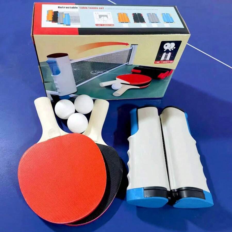 Stretchable Table Tennis Mesh Frame Color Box Set, Home Standard ...