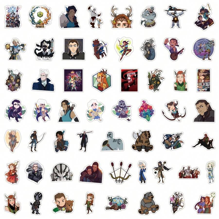 56PCS Vox Machina Stickers Vinyl Aesthetics Stickers, Decals ...