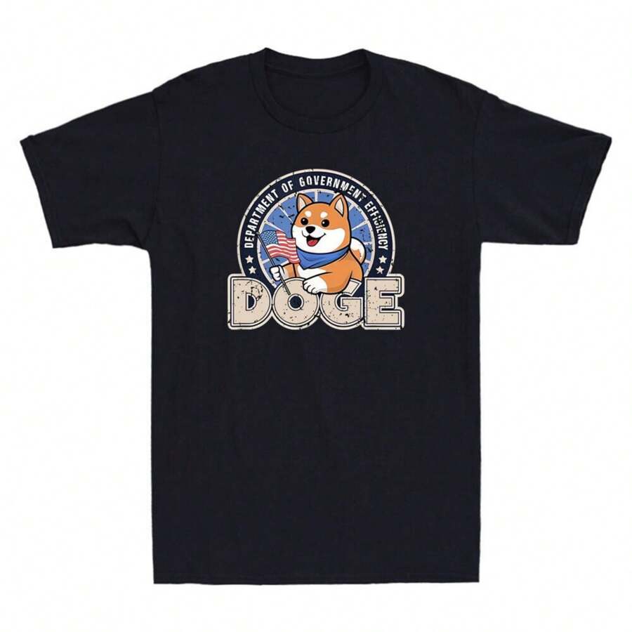 D.O.G.E. DOGE Crypto Department Of Government Efficiency US Flag 's T ...