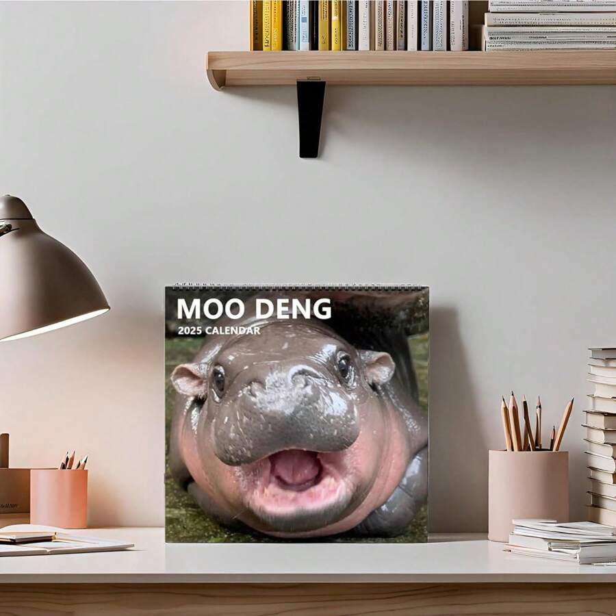 2025 Moo Deng Calendar, 2025 Moo Deng Pygmy Hippo Hangable Monthly Wall ... 2025 Moo Deng Calendar, 2025 Moo Deng Pygmy Hippo Hangable Monthly Wall ...