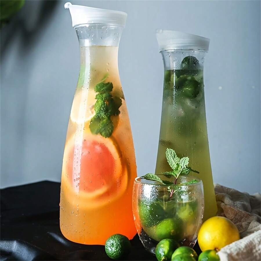 1pc Jar, Portable Acrylic Juice Jar, Reusable And Washable Transparent ...