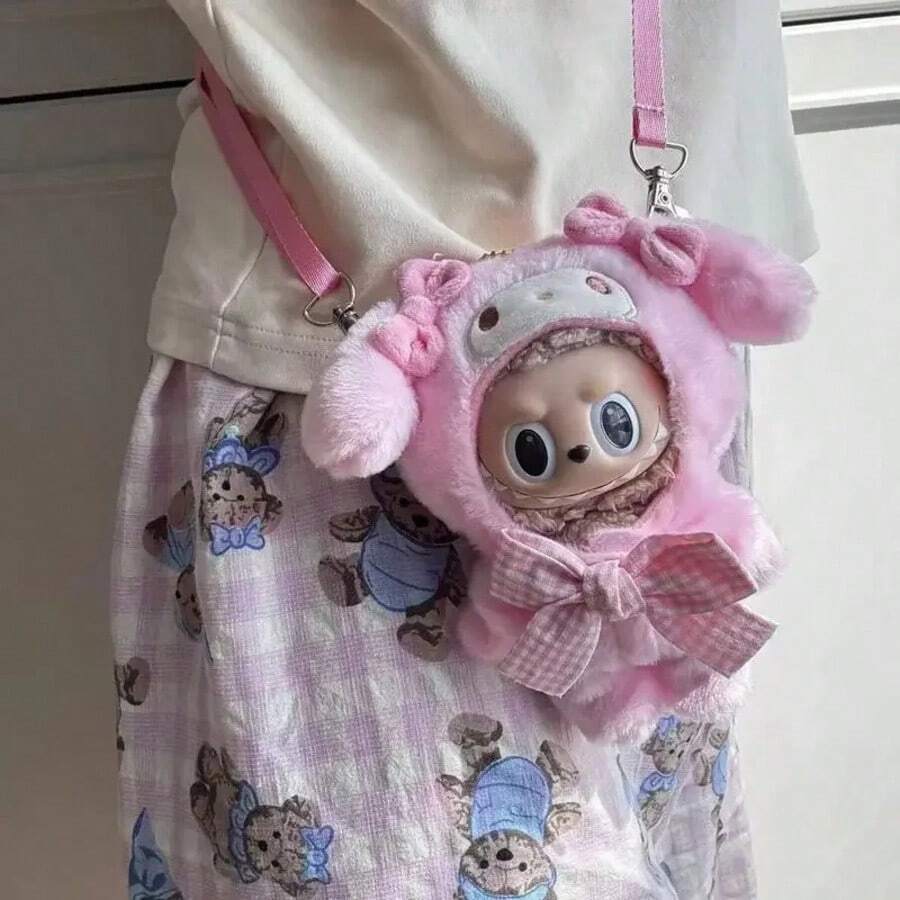 New Hot Labubu Jumpsuit Clothes Crossbody Bag Monsters Vinyl Labubu ...