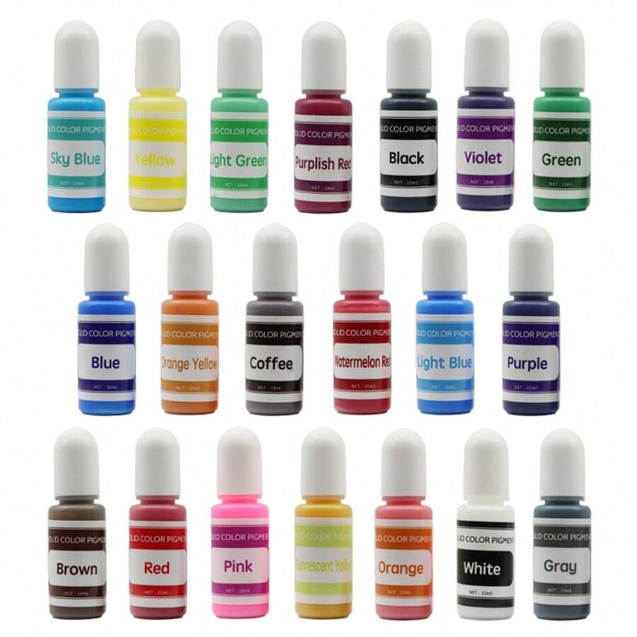 24 Colors DIY Pearl Pigment Colorant High Concentration Non ...