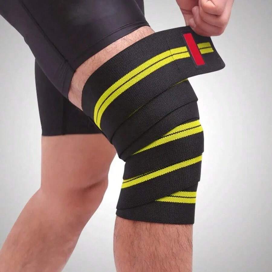 Sports Elastic Bandage Knee Pads For Squatting, Weightlifting, Winding ...