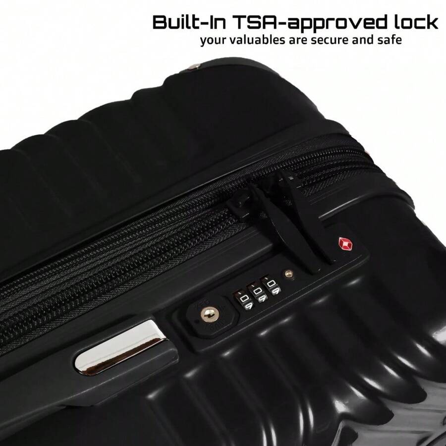 20-Inch Expandable Hardside Carry-On Luggage With Spinner Wheels And ...