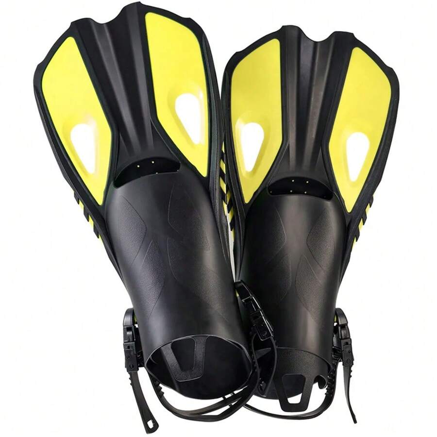 Snorkel Fins Swim Flippers Short Diving Frog Shoes Duck Webs Adjustable ...
