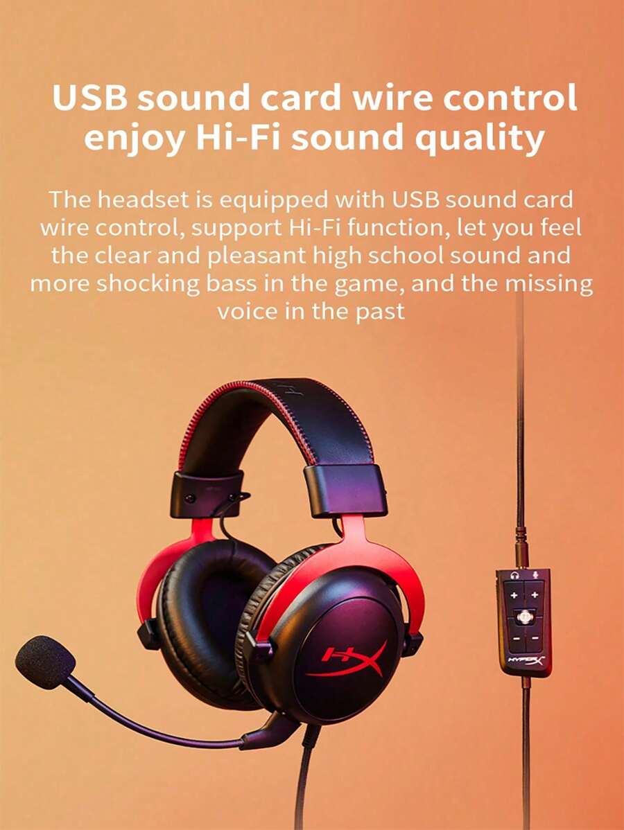 HyperX Original HyperX Cloud Gaming Wire Headset With HiFi 7.1 Surround ...