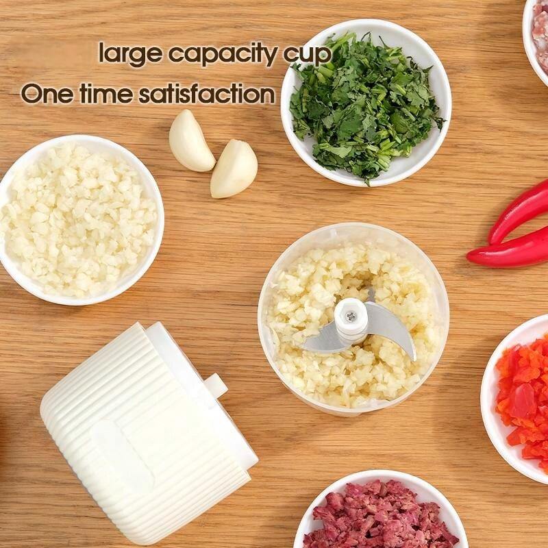 Electric Mini Portable Vegetable And Garlic Puree Machine, 250ML Garlic ...