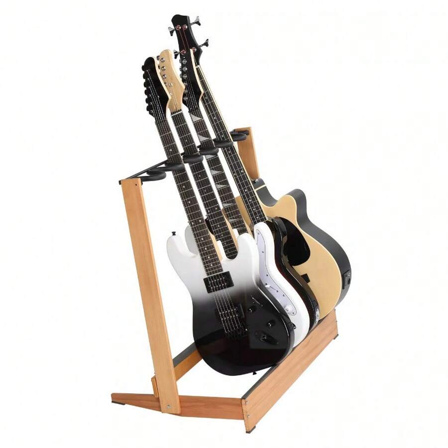 Folding Guitar Case Rack Stand For Multiple Guitars, Crafted From ...