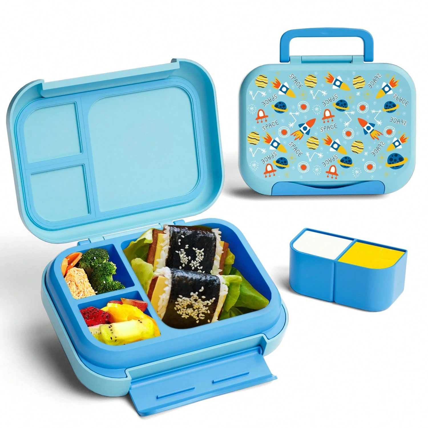 1pc Removable Bento Box, Lunch Box, Robust Snack Box, Divided Lunch Box ...